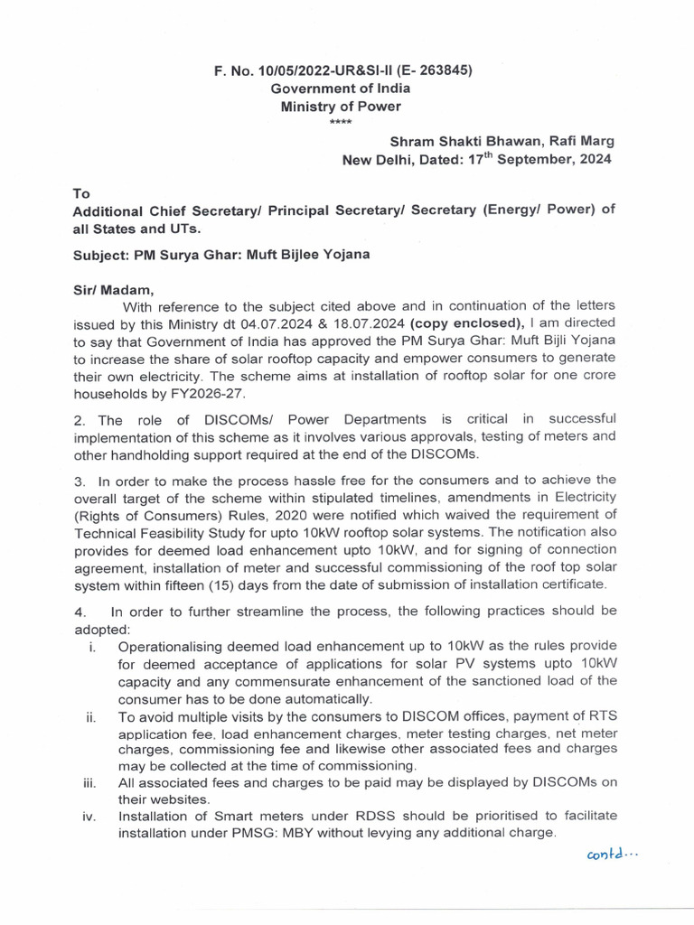 MoP Letter To State Secretary | PDF