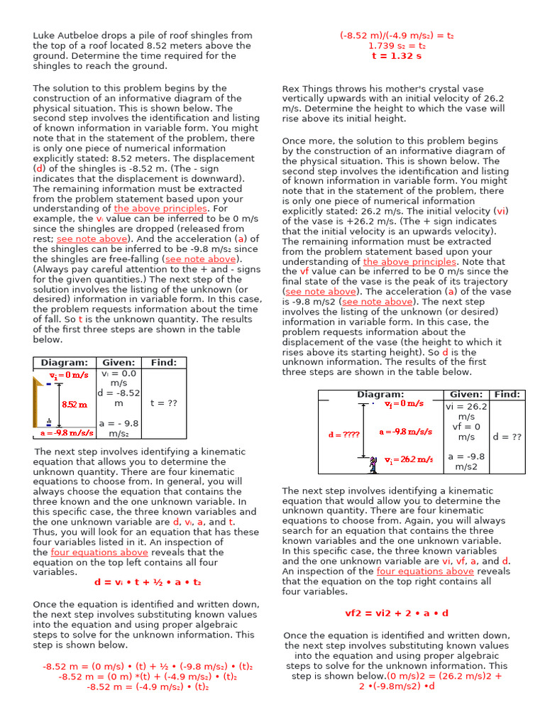 Fact Sheets Physics | PDF