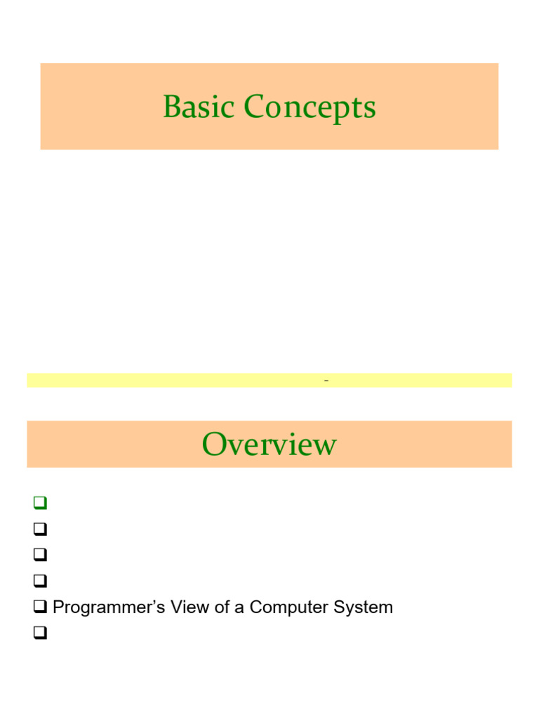 01-Intro To Basic Concepts | PDF