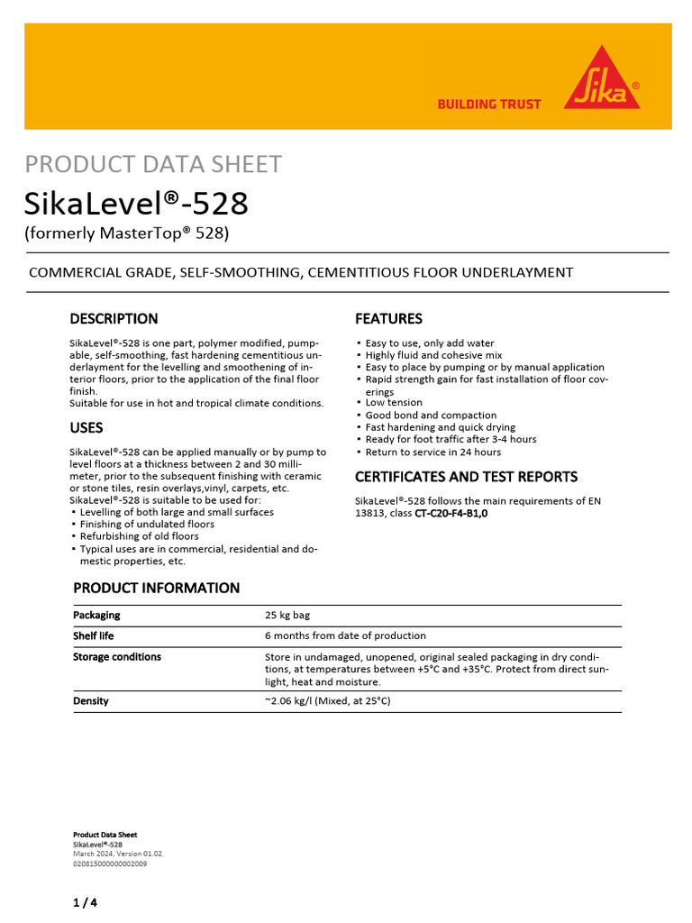 Sikalevel 528 | PDF
