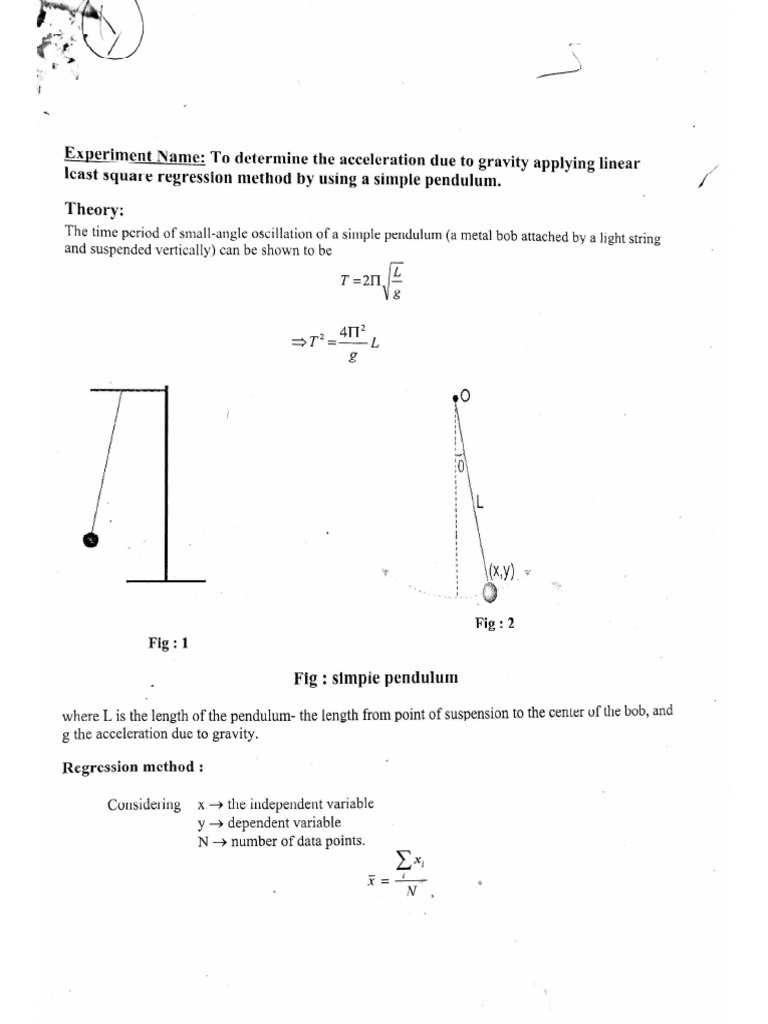 Simple Pendulum | PDF