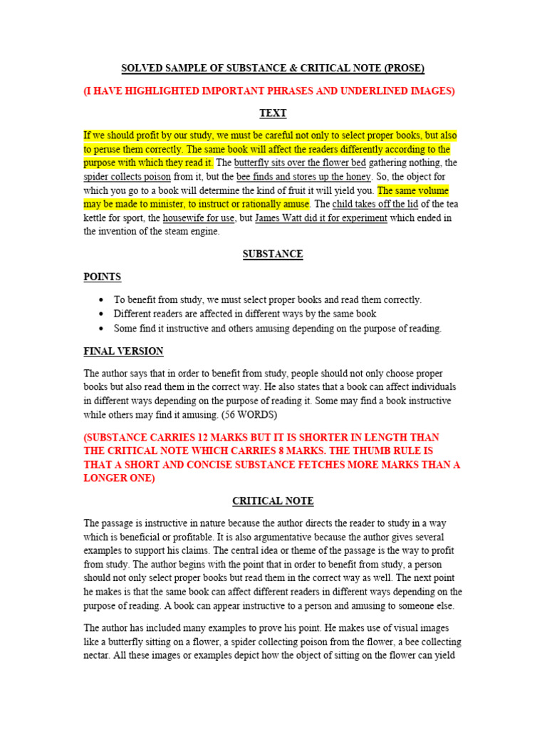 Solved Sample-Prose | PDF