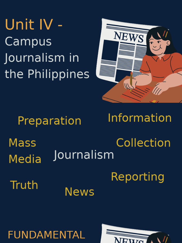 Unit Iv-Topic A - Fundamental Concepts in Journalism | PDF