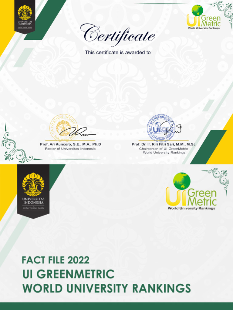 Greenmetric | PDF