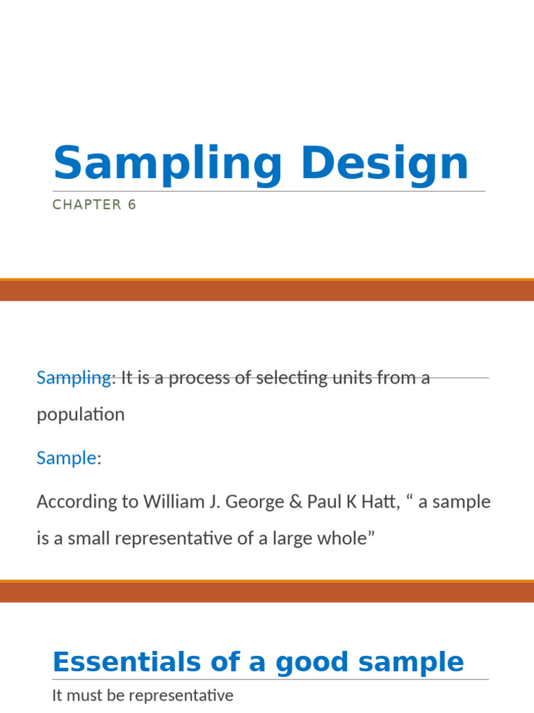 Sampling Design | PDF