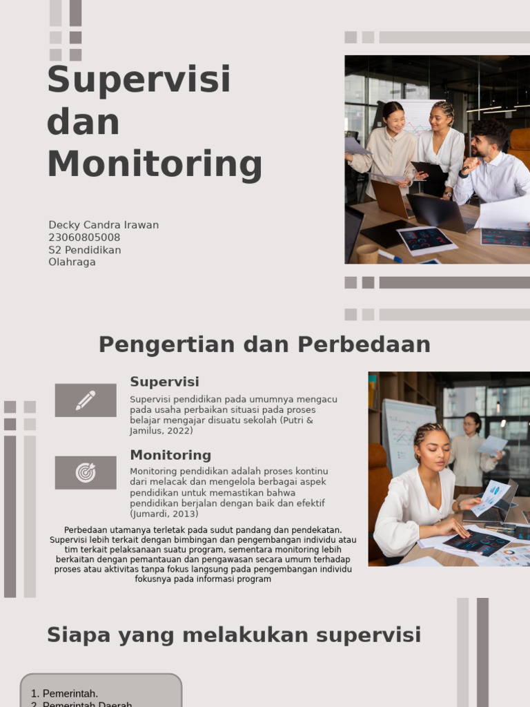 Supervisi Dan Monitoring | PDF