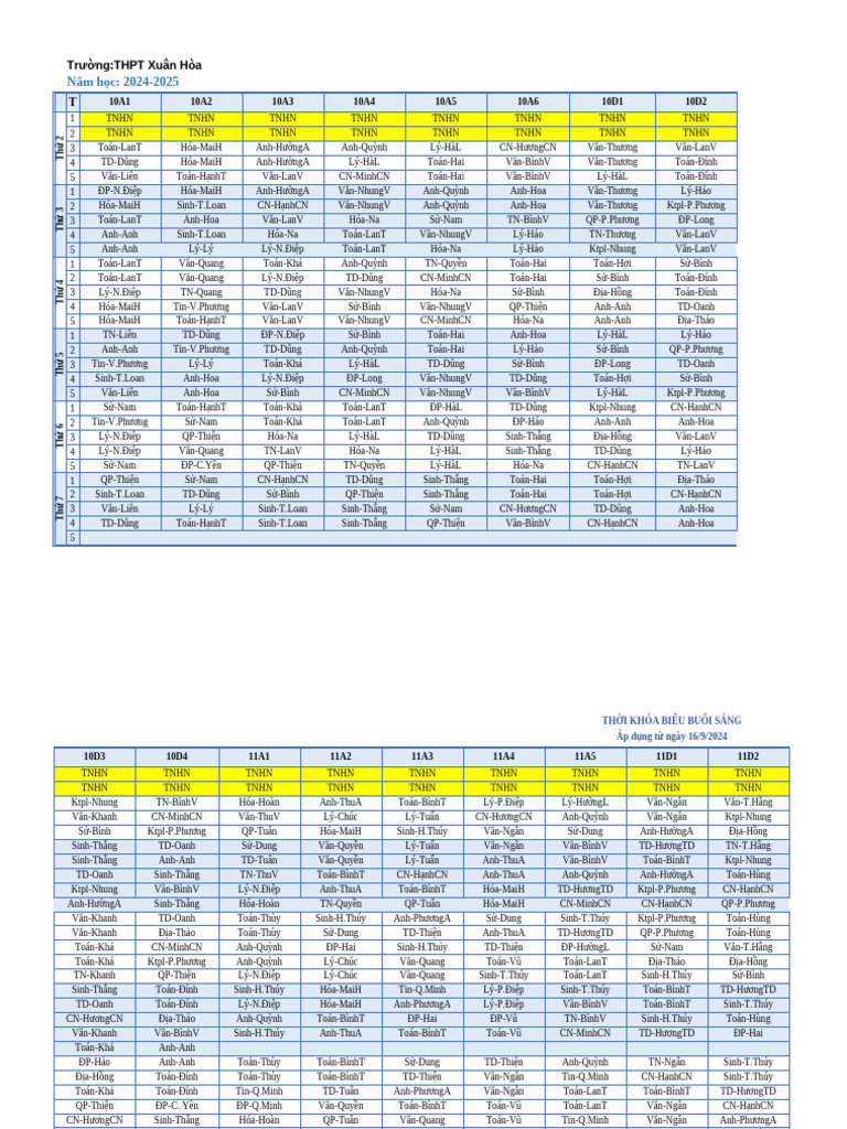 tkb số 2 (16-9-2024) | PDF
