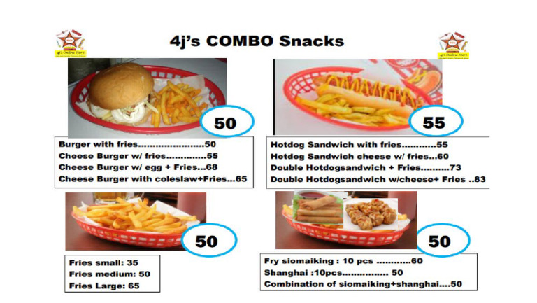 Combo Snacks | PDF