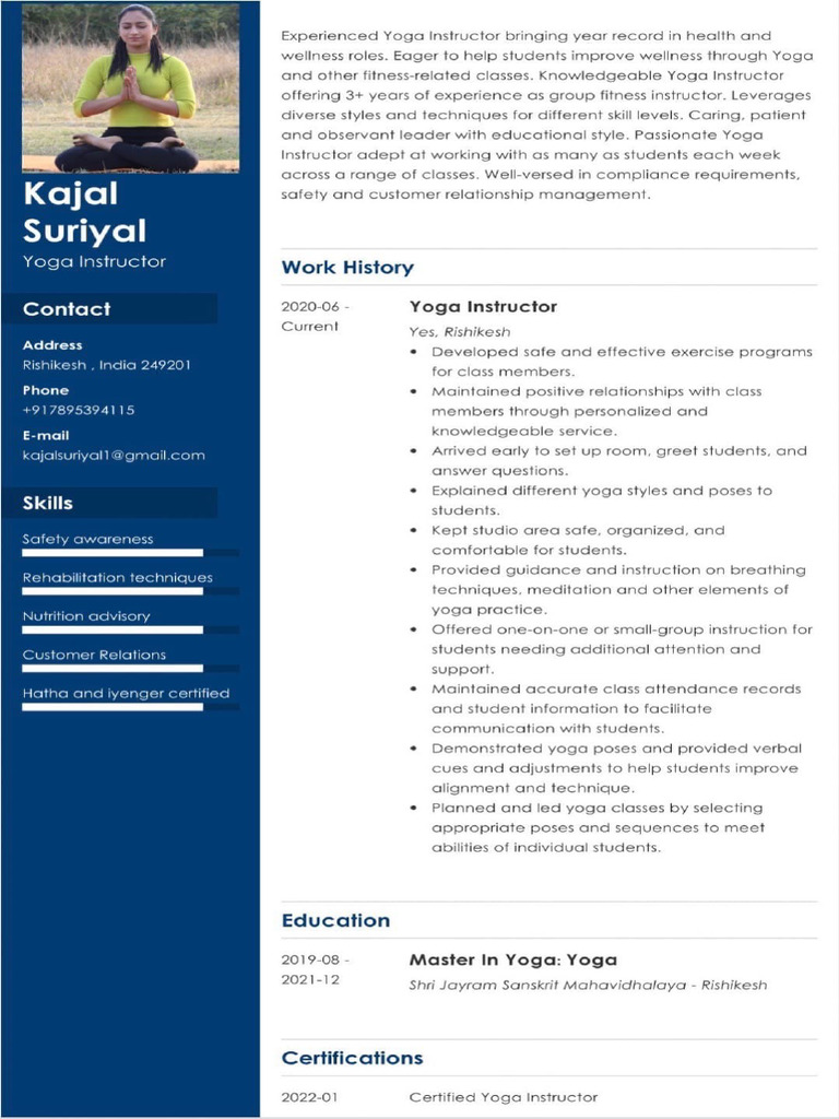 Kajal Resume | PDF
