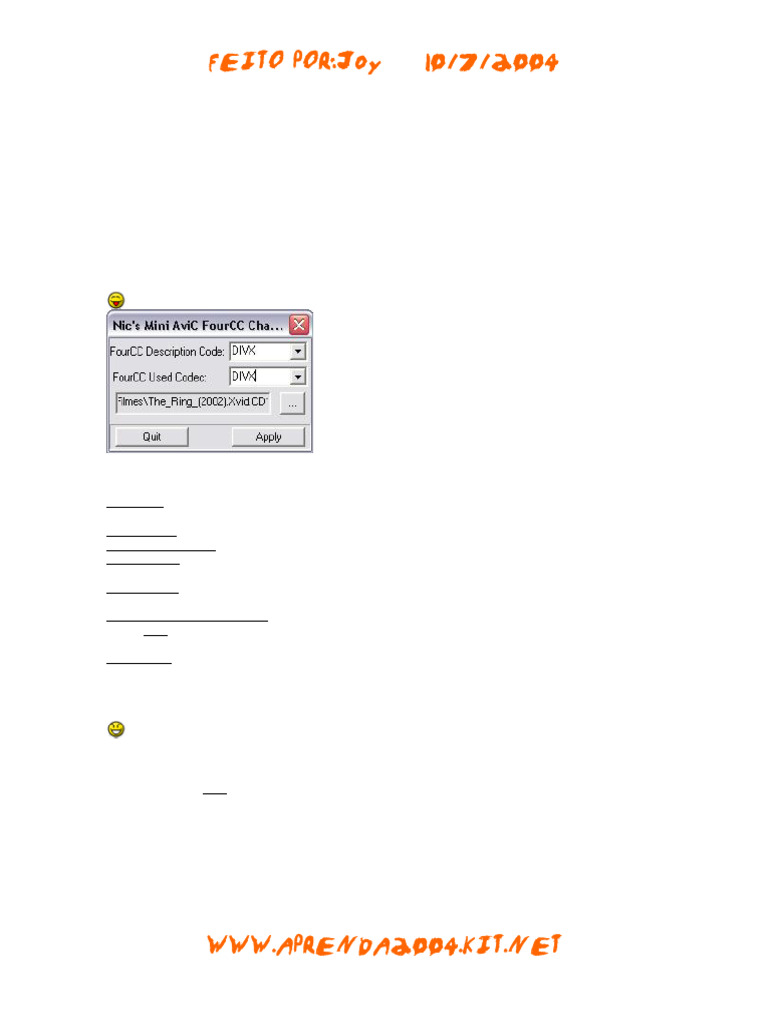 005-Como Converter AVI para SVCD Com Legendas Selecionaveis | PDF | DVD ...