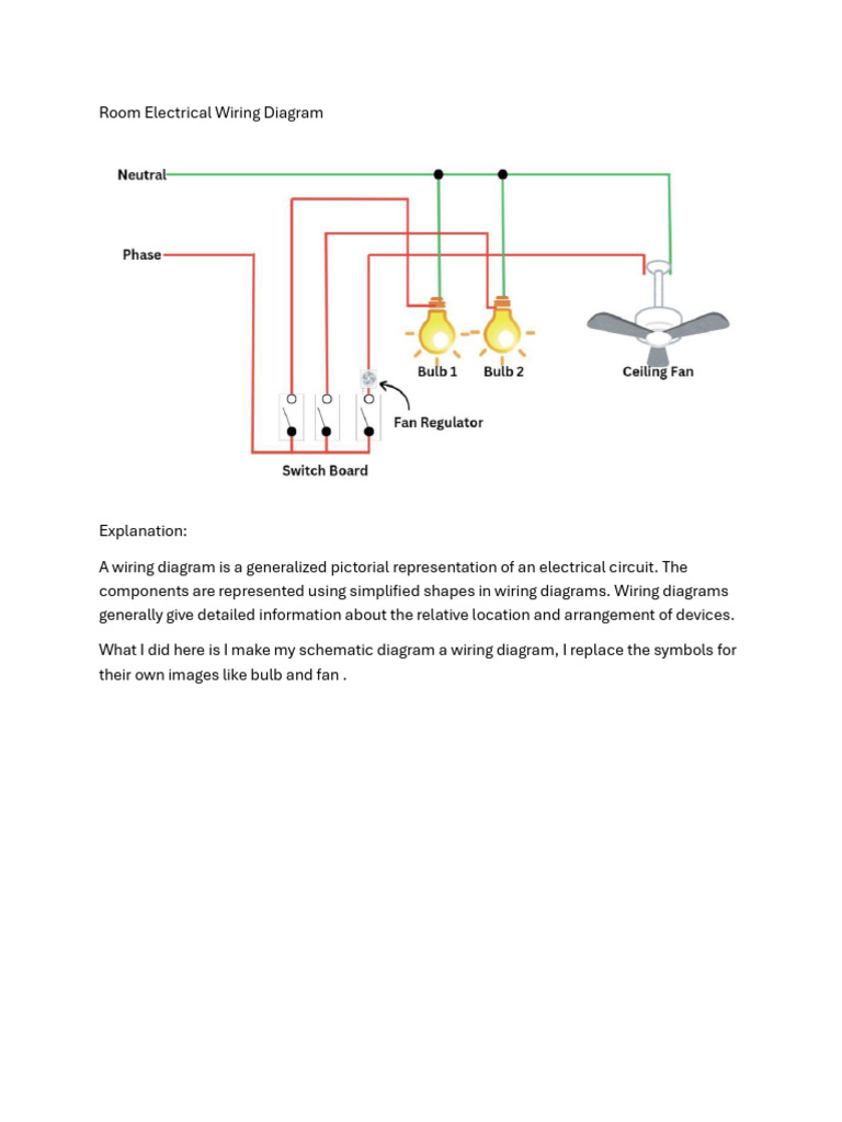 Room Electrical Wiring Diagram Guide | PDF