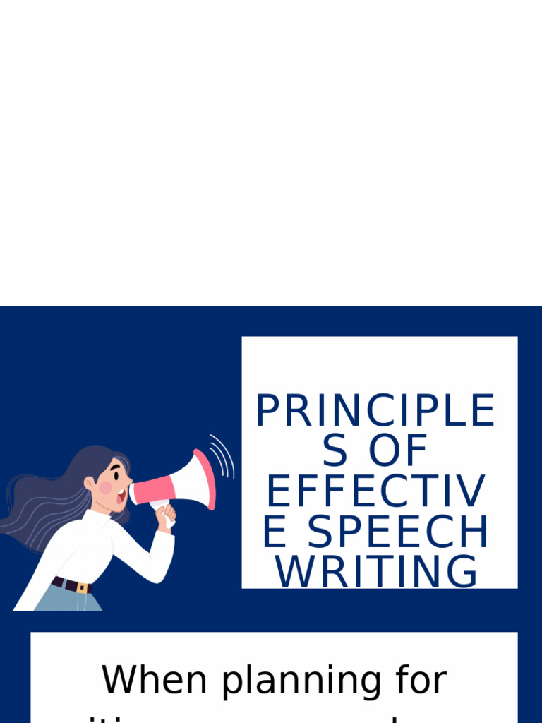 Principles of Effective Speech Writing | PDF