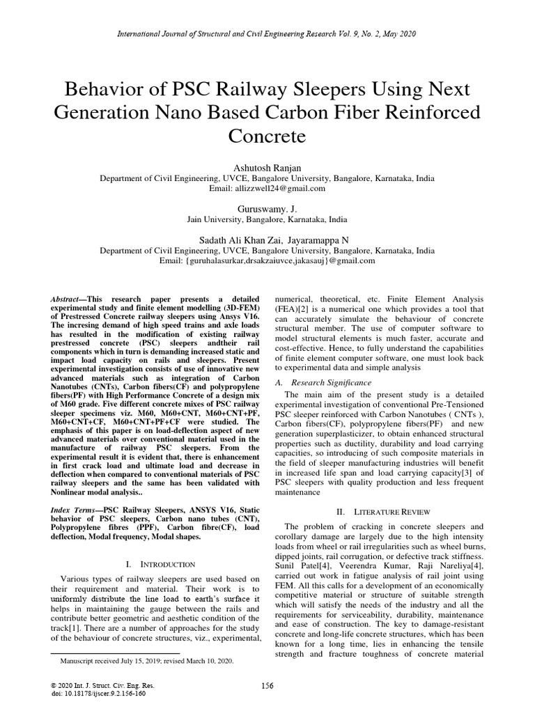 2behavior of PSC Railway Sleepers | PDF | Prestressed Concrete ...