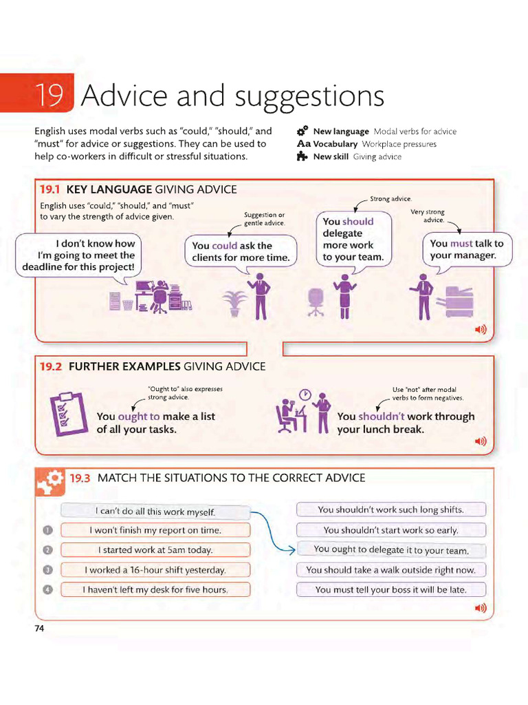 U19-Advice and Suggestion | PDF