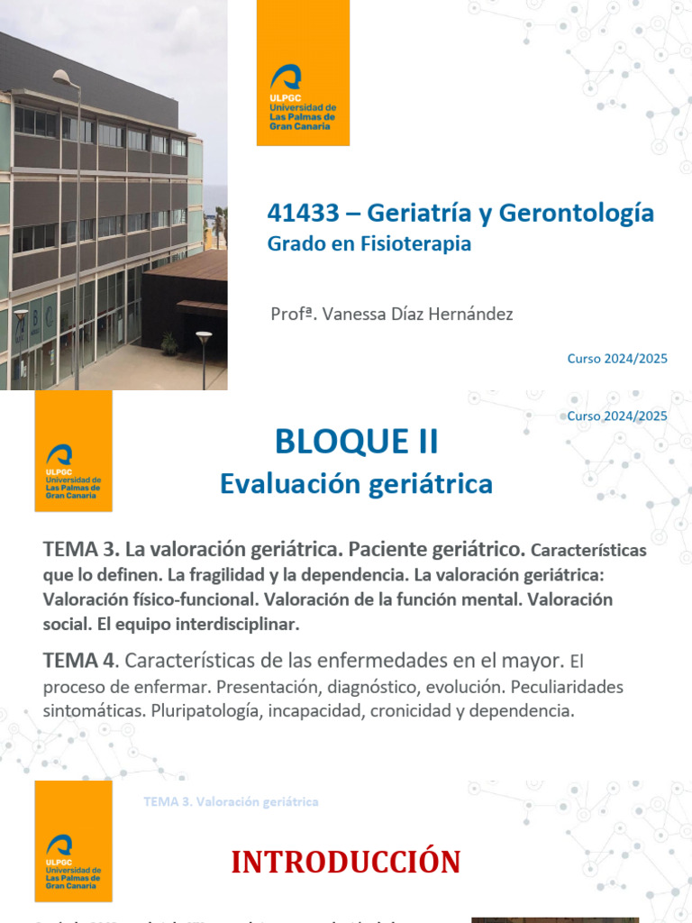 Bloque Ii. Tema 3 - Geriatria | PDF