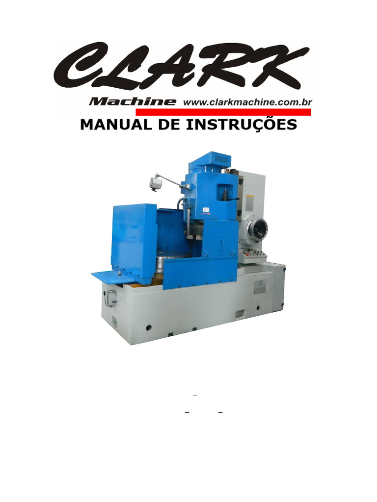 Manual - Retífica Plana Giratória RPG 750 | PDF