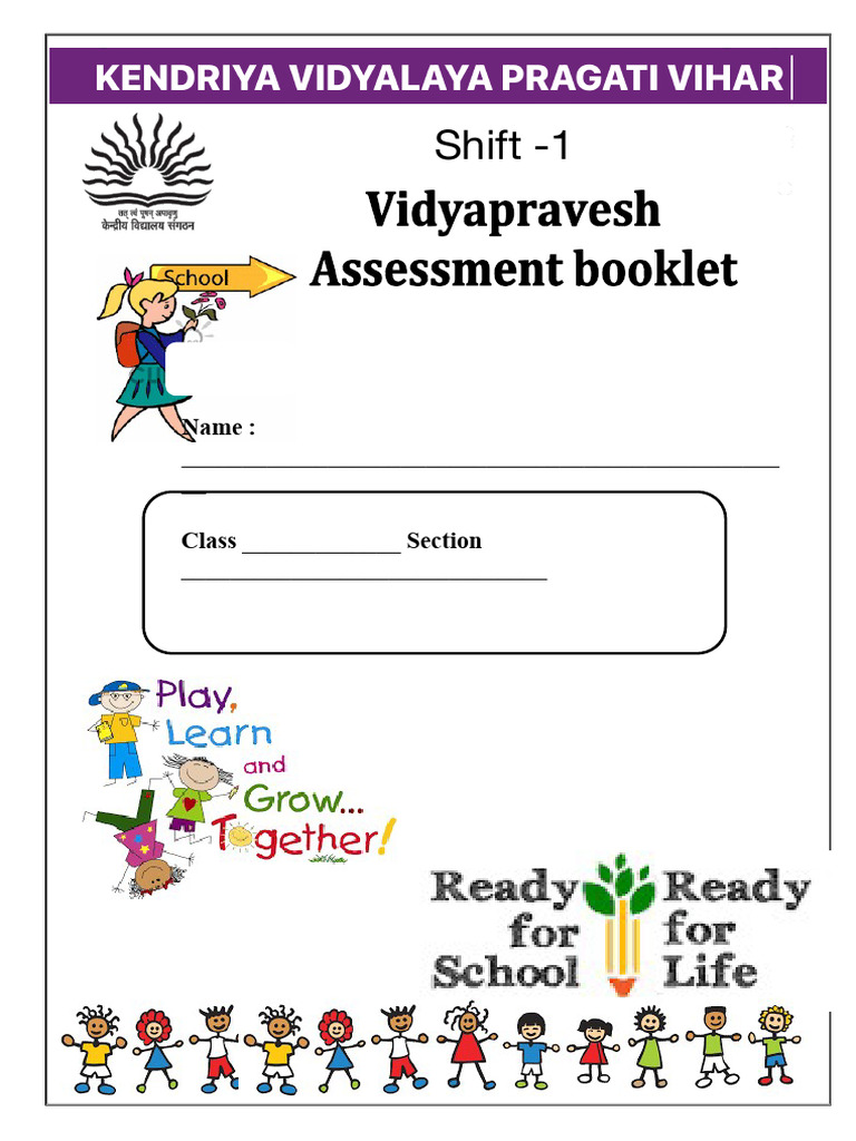 Vidya pravesh KV pragati Vihar shift 1 | PDF