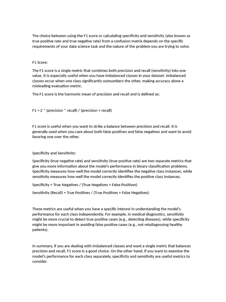 F1 Score | PDF