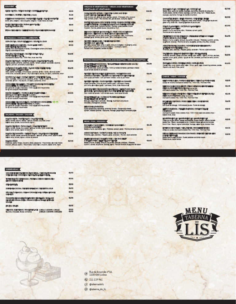 Taberna Ementa Abril 2024 | PDF