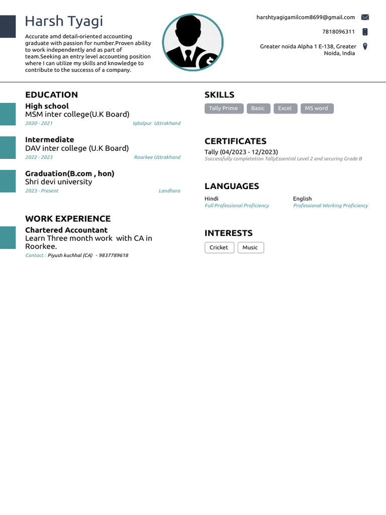 Harsh's Resume | PDF