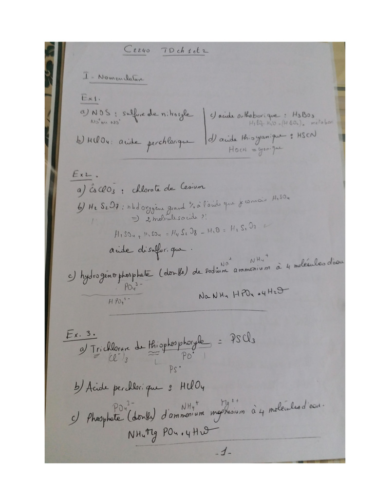 TD corrigé-C2240-Chapitre 1-2022-2 | PDF