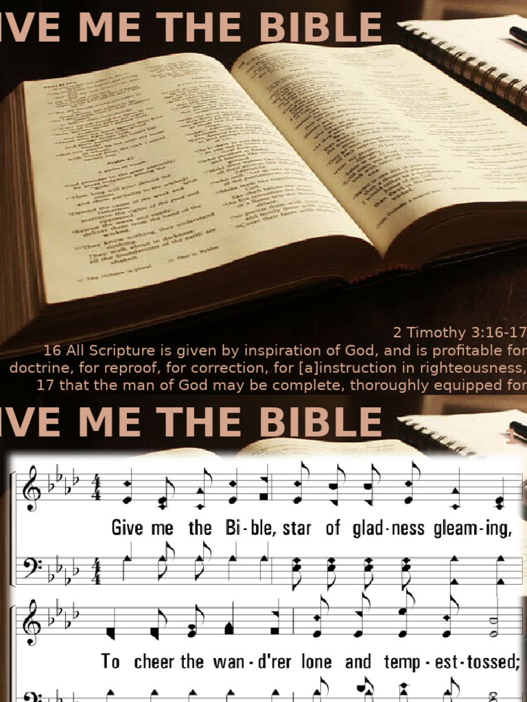 Give Me The Bible | PDF