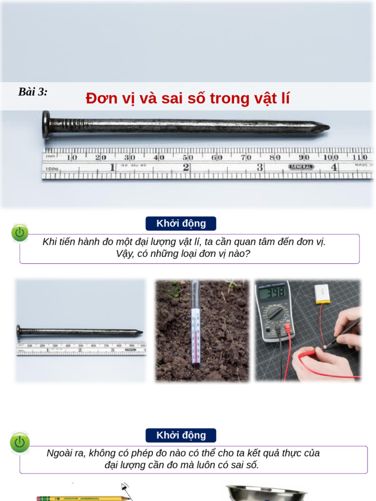 VL10 Bai 3 Don Vi Va Sai So Trong Vat Li | PDF