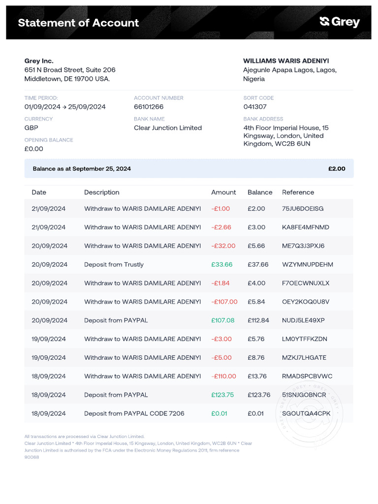 Account Statement | PDF