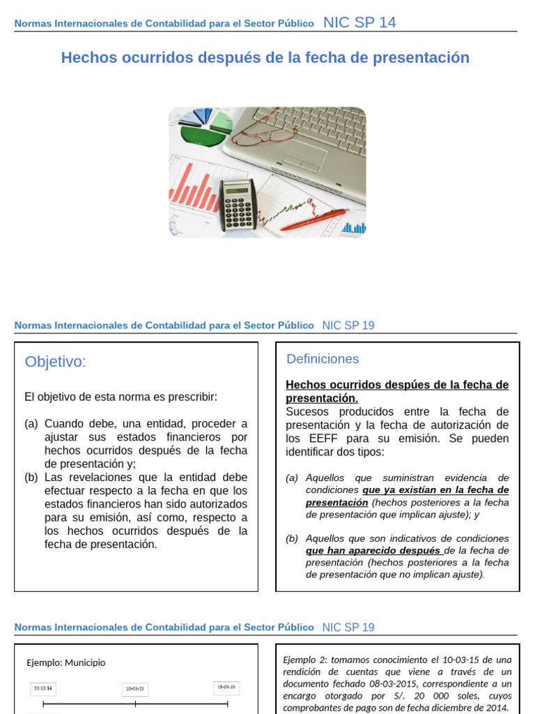 Nicsp 14 Hechos Ocurridos Después de La Fecha de Presentación | PDF