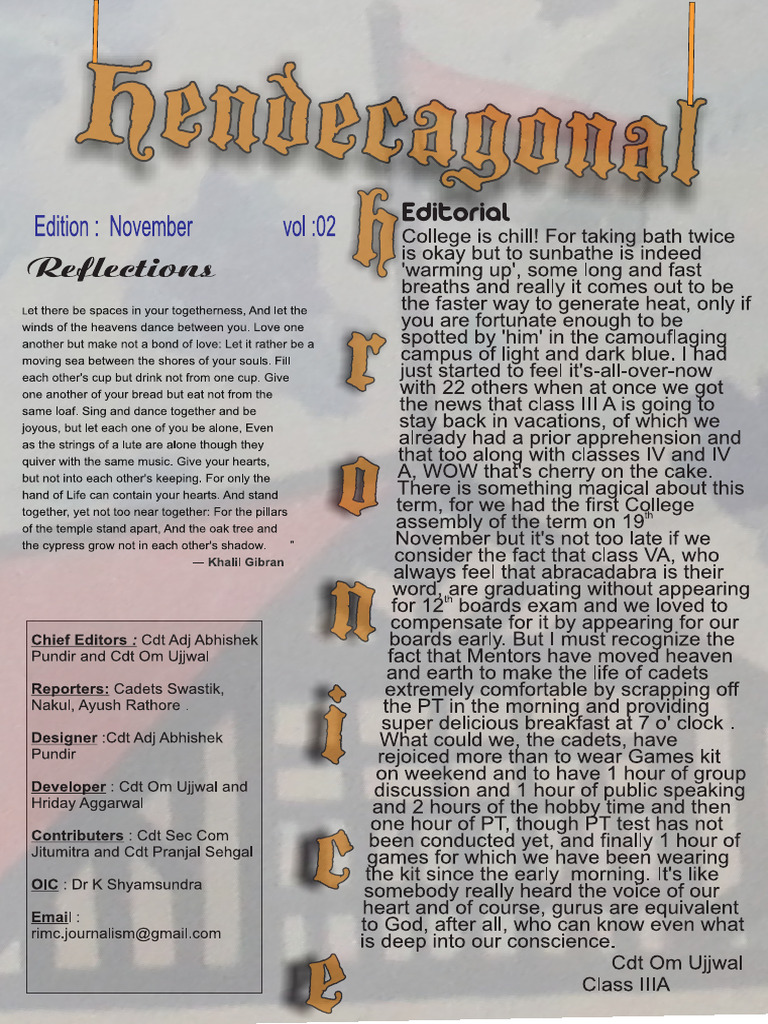 Chronicle November 2020 | PDF