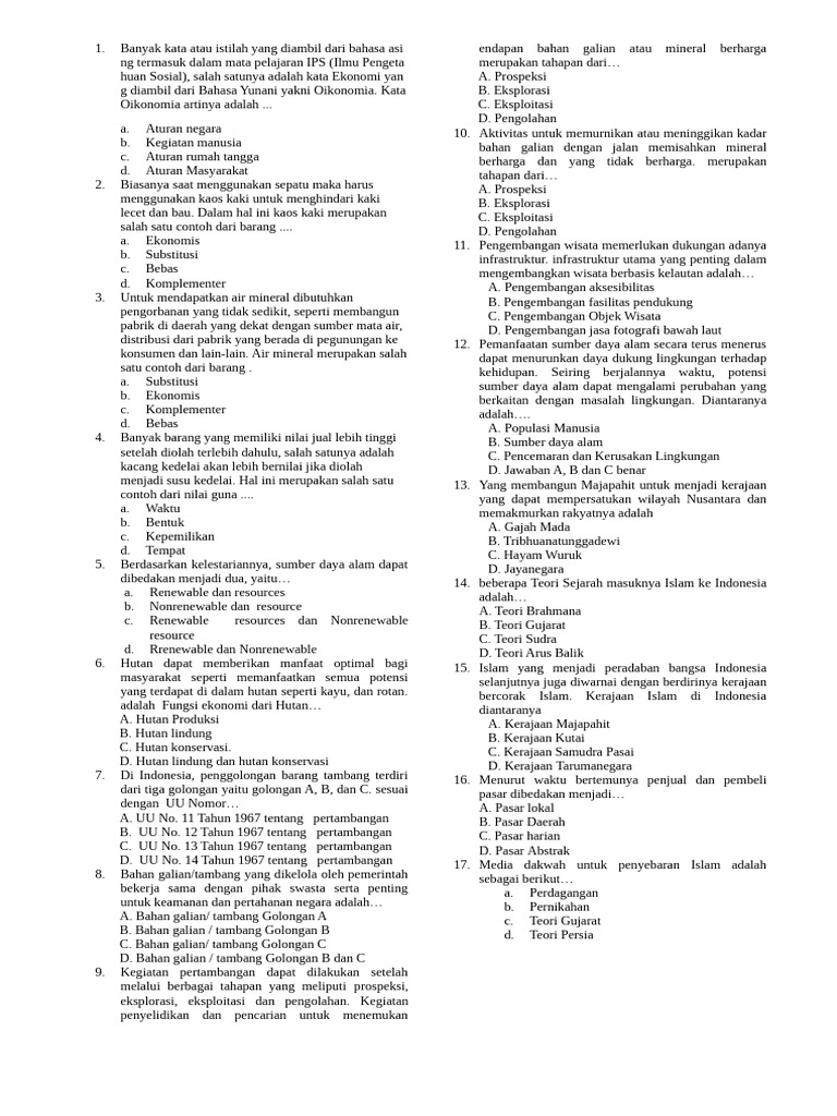 Latihan Soal Asat | PDF