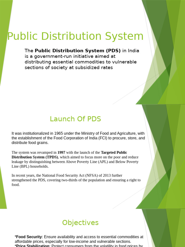 Public Distribution System | PDF