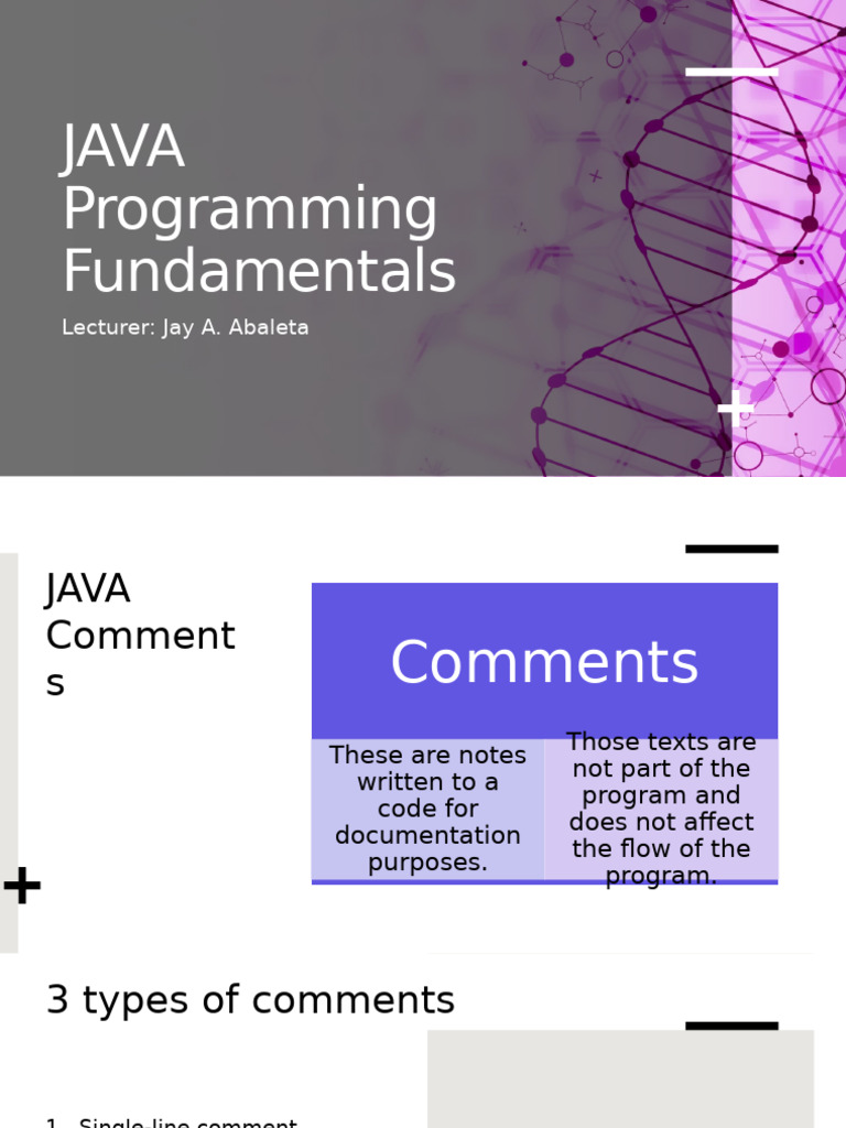 Module 4 - JAVA Programming Fundamentals | PDF