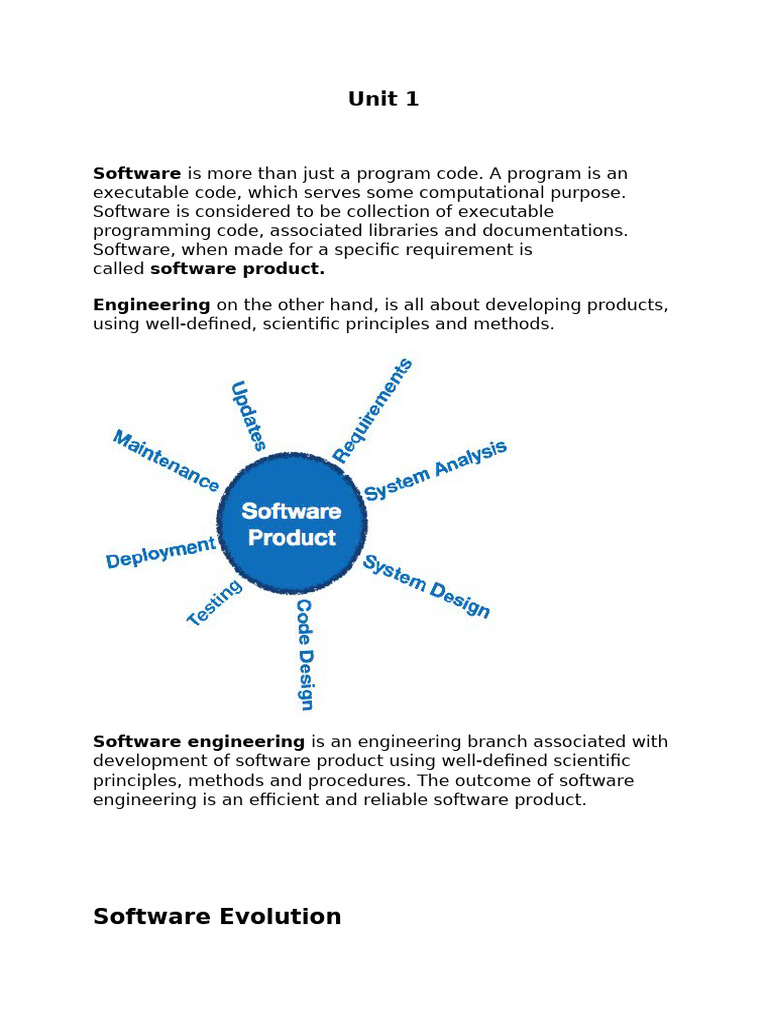 Software Engineering U 1 | PDF