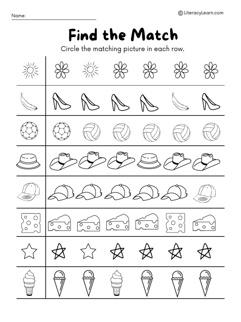 Visual-Discrimination-Worksheets | PDF