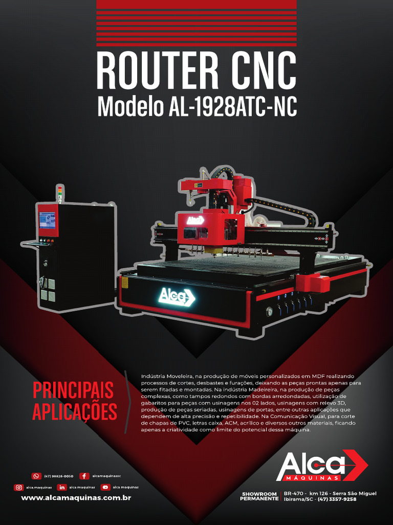 Router CNC Al 1928atc NC | PDF