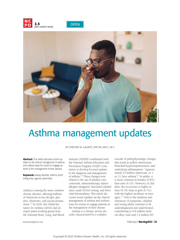 Asthma Management Updates 9 Pdf