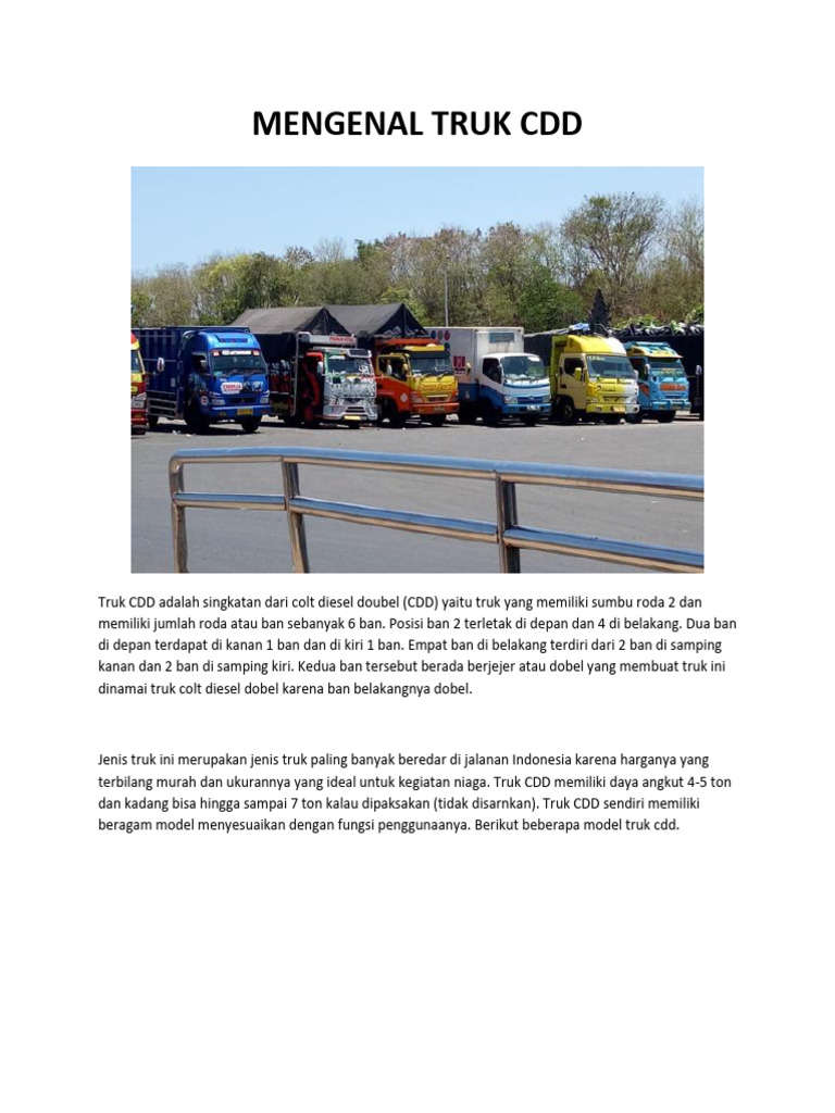 Truk CDD Adalah | PDF