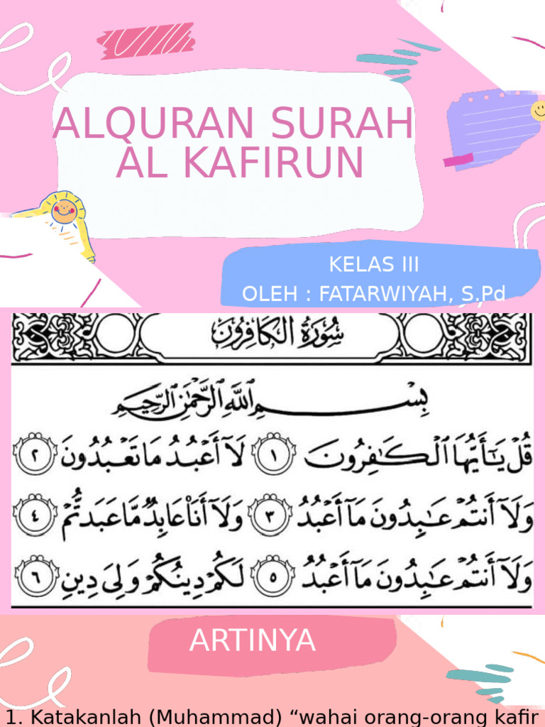 Surah Al Kafirun | PDF