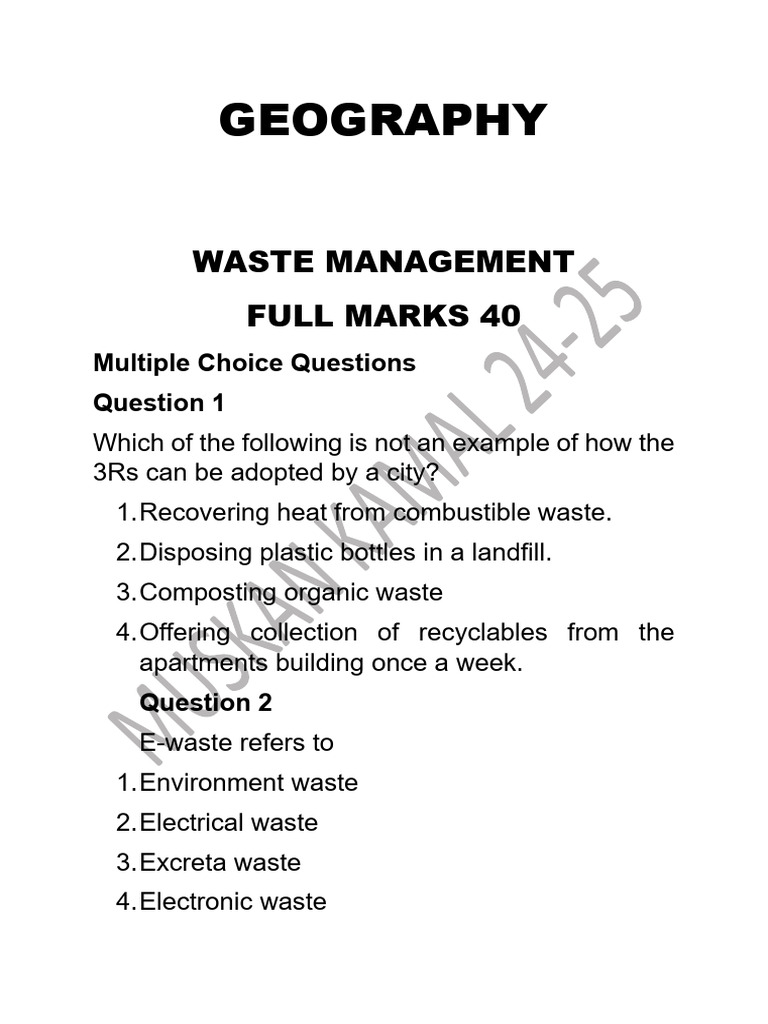 Waste Mang | PDF