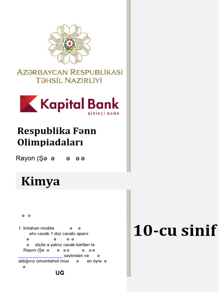 RFO I Kimya Az 10 | PDF