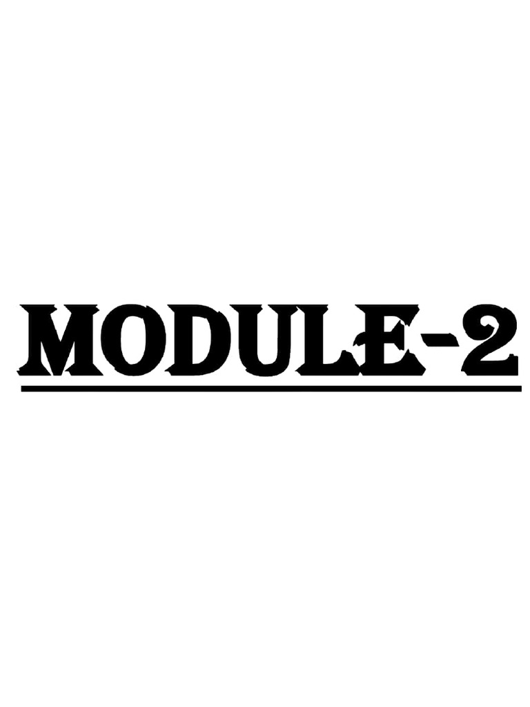 Module 2 Note | PDF