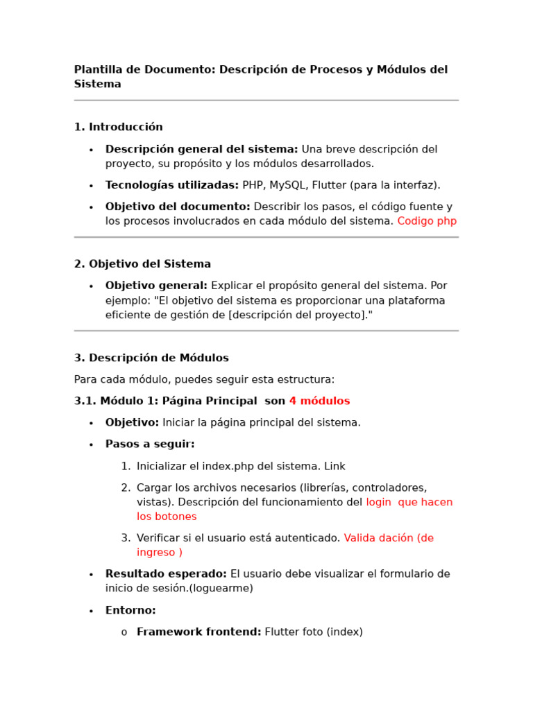 Plantilla de Modulos | PDF