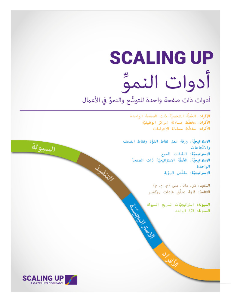كتاب أدوات النمو - Scaling Up | PDF