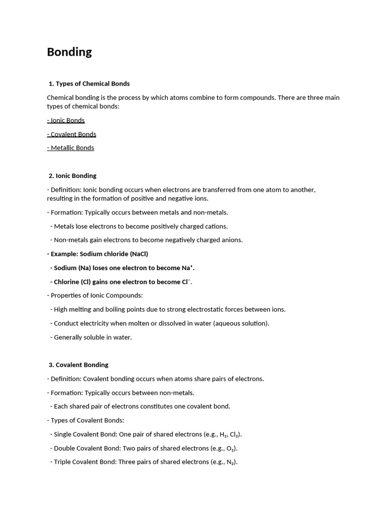 Bonding | PDF