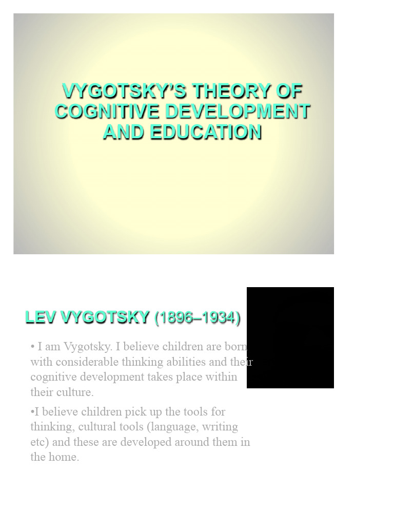 C4 Vygotsky's Theory of Cognitive Development and Education | PDF ...