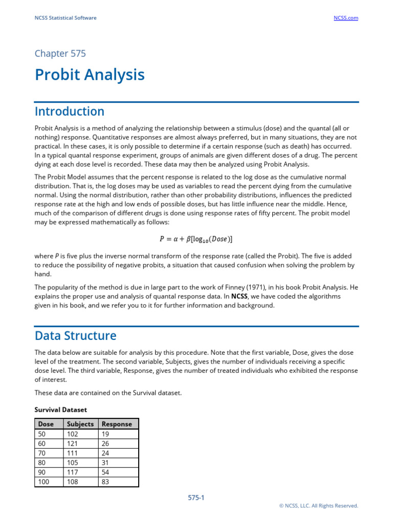 Probit_Analysis | PDF