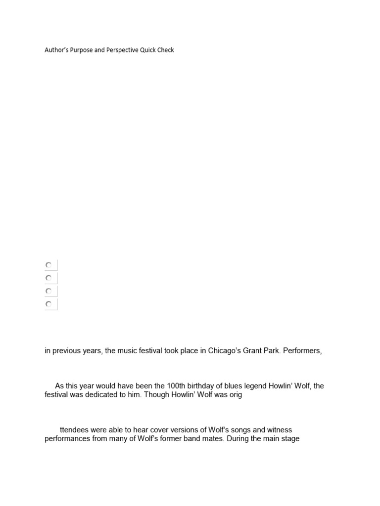 Author's Purpose, Perspective | PDF