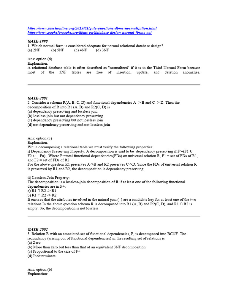 GATE Questions | PDF