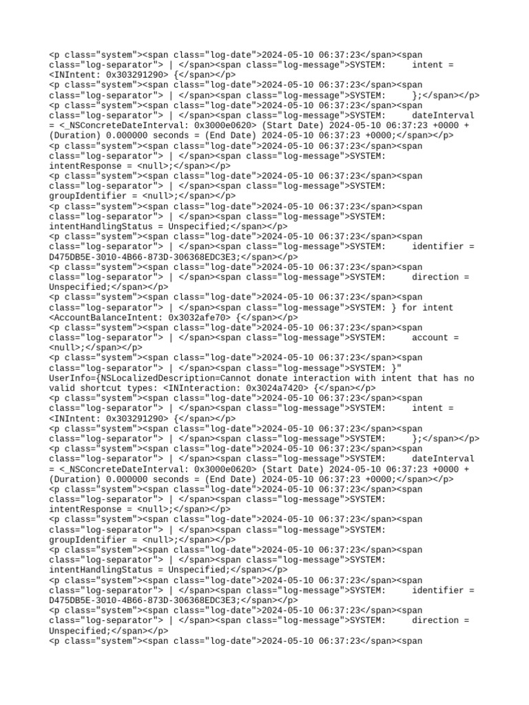 Diagnostics Log | PDF
